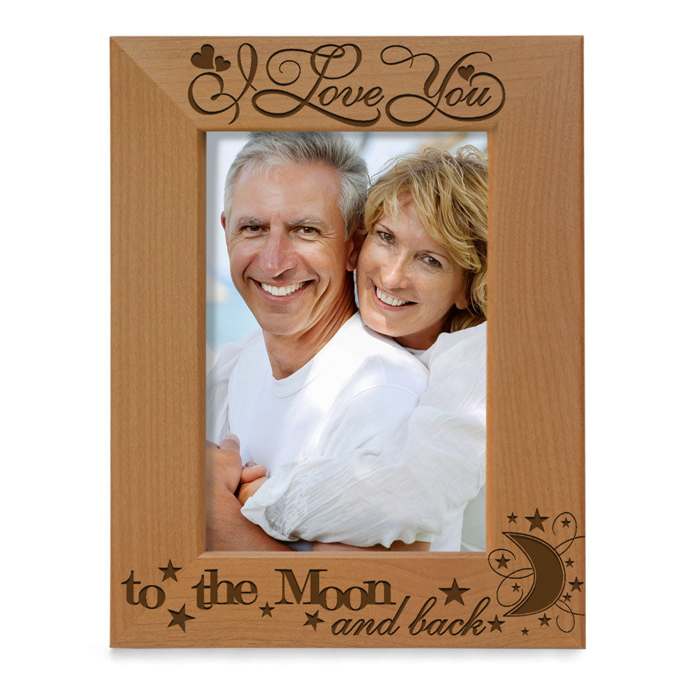 KATE POSH- I Love You to the Moon and Back Wood Frame- Great Gift Idea ...
